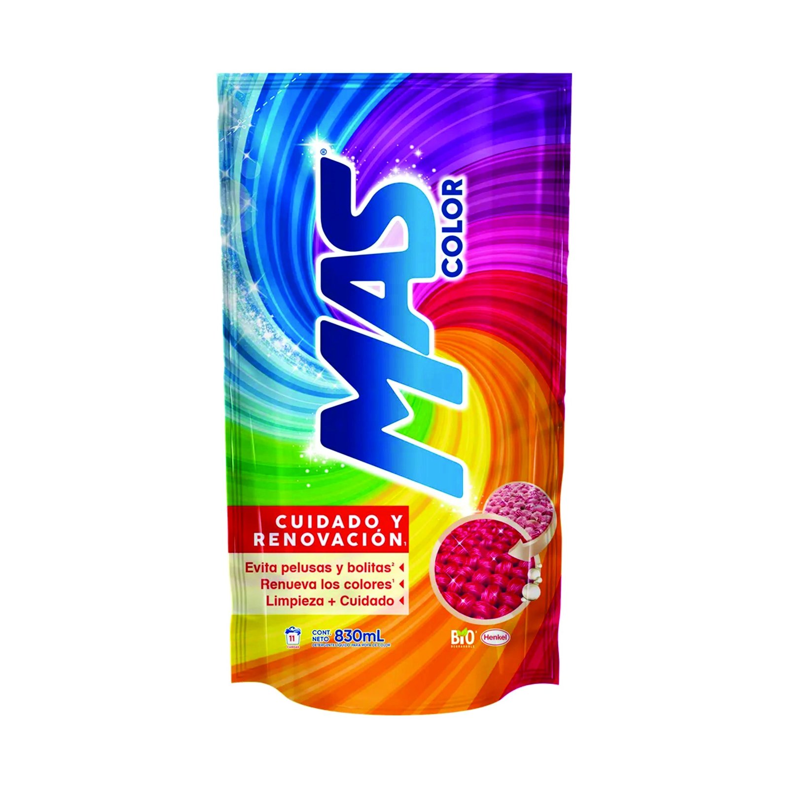 Detergente liquido mas color 830 ml. – SUPER ABASTO MX